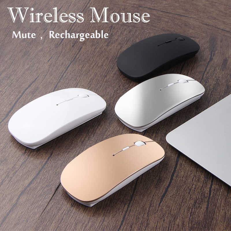 Bluetooth Rechargeable Mouse Wireless Computer Silent Mause Ergonomic ...