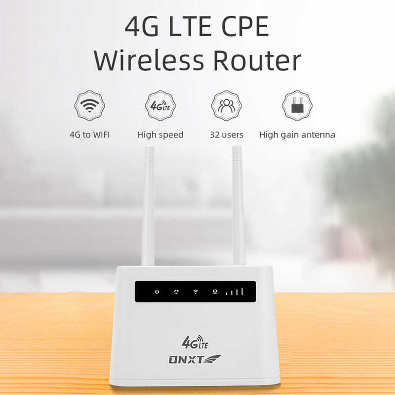 LTE 4G WIFI 2 Antennas 150Mbps WiFi Modem Wireless Internet Router RJ11 ...