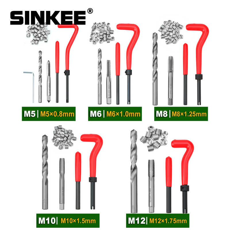 M6 M5 M8 M10 M12 Coil Drill Insert Installation Kit Engine Block ...