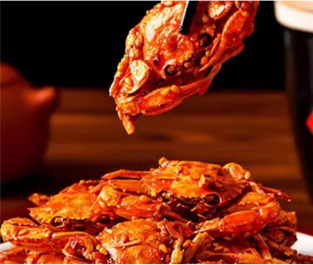 Small Crab Snacks Ready-to-eat Crispy Sweet and Spicy Sea Crabs 55g/bag ...