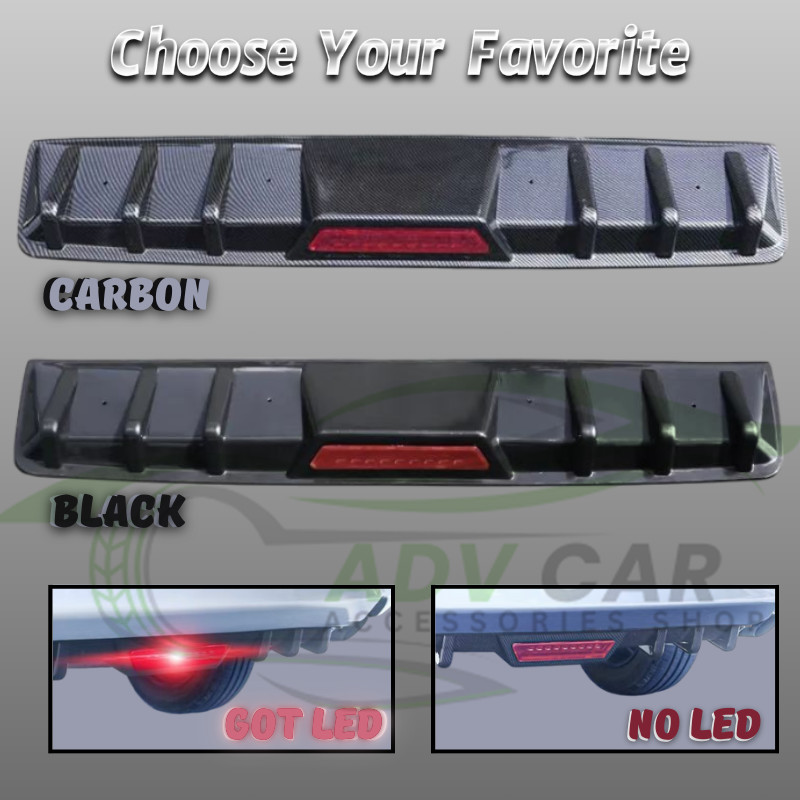 Universal 86cm Led / No Led Car Rear Lip Car Rear Bumper Chassis ...