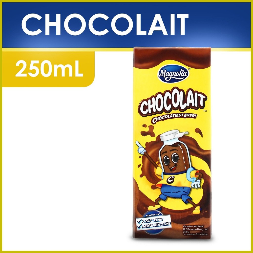 MAGNOLIA Chocolait 250ml Chocolate Flavored Milk Drink, Source of ...