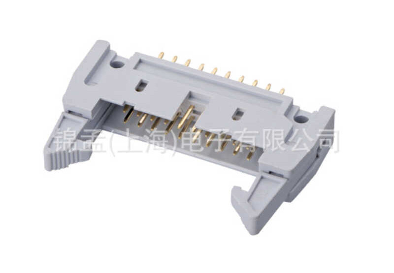 Connector 2.54mm gray white DC2 20P straight solder board | Shopee ...