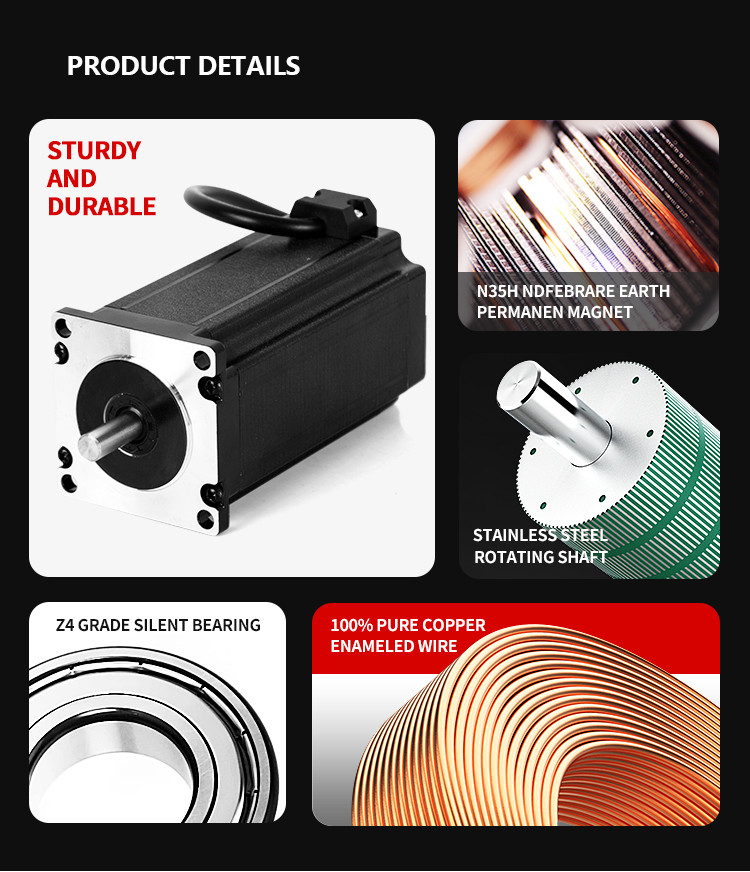 High Torque 57*57*112mm Waterproof 3N.M Nema 23 30kgf Stepper Motor 3Nm ...