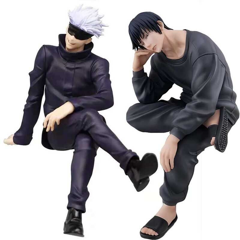 Anime JJK Figure Gojo Satoru Fushiguro Toji Model Sitting Pose Action ...