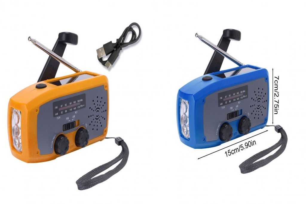 COOD Compact Hand Radio Emergency Solar Radio Portable Hand Solar Radio ...