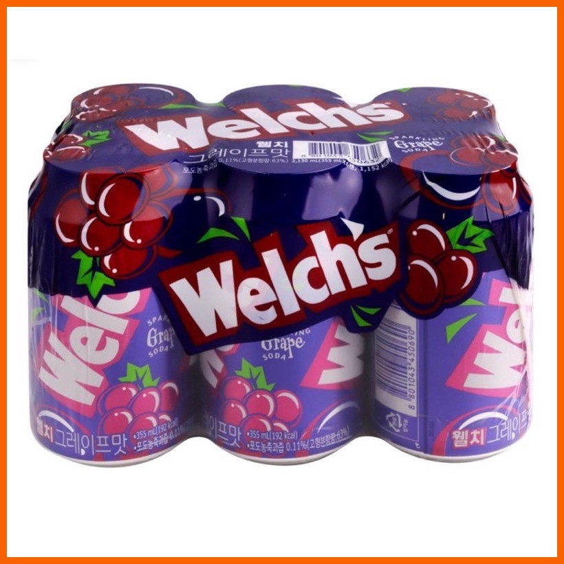 Welchs Sparkling Fruit Soda Juice Drinks Grape or White Grape 355ml | Shopee Philippines