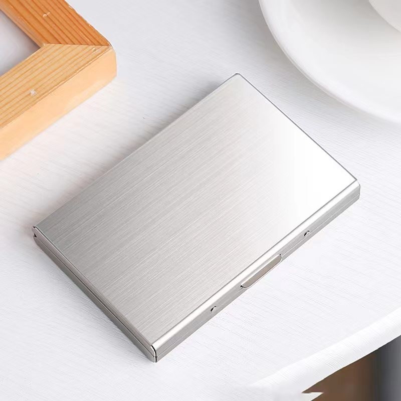 Card Holder Wallet Minimalist Slim Metal RFID Blocking Card Protector ...