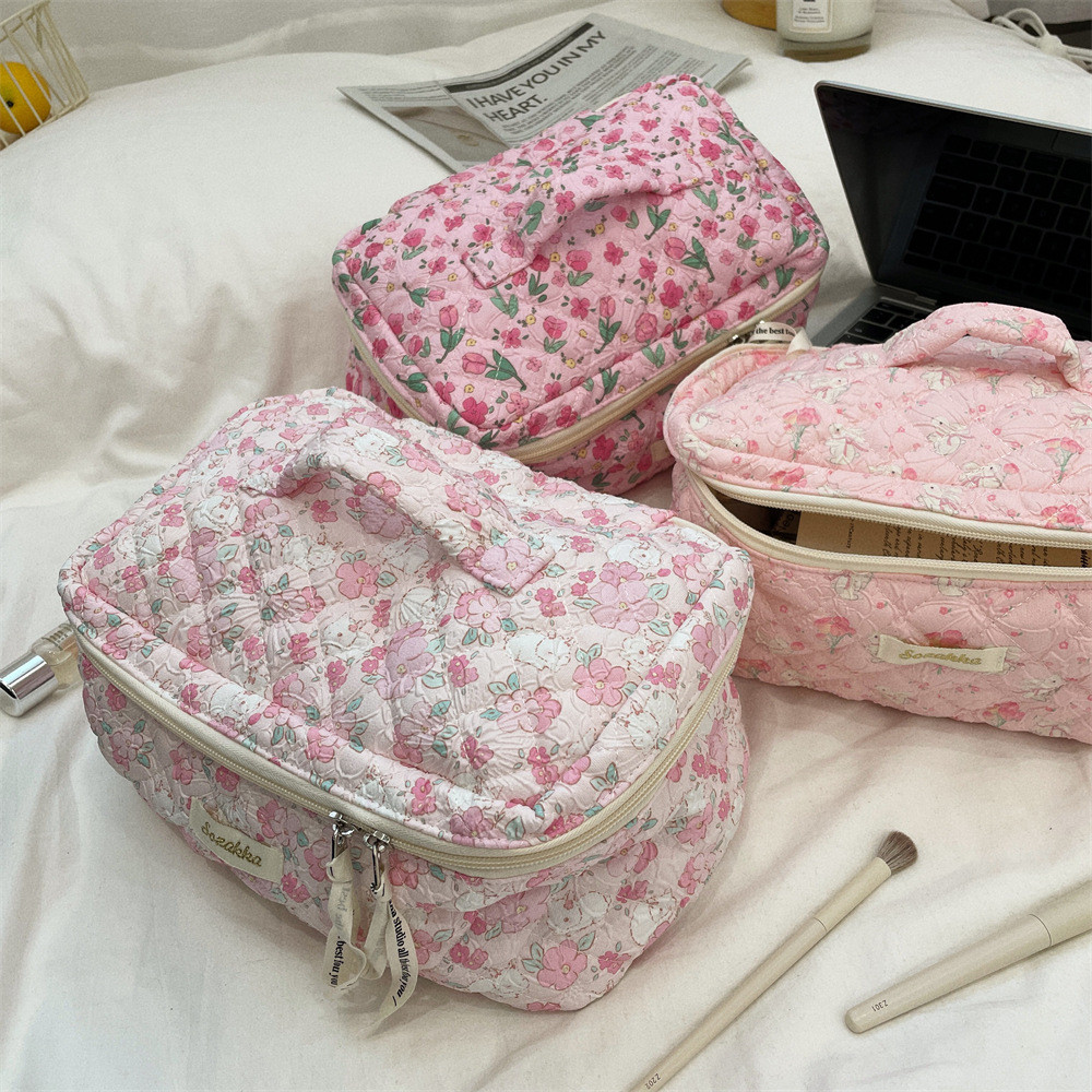 P Plain Elegant Printing Large-Capacity Cosmetic Bag Super Beautiful ...