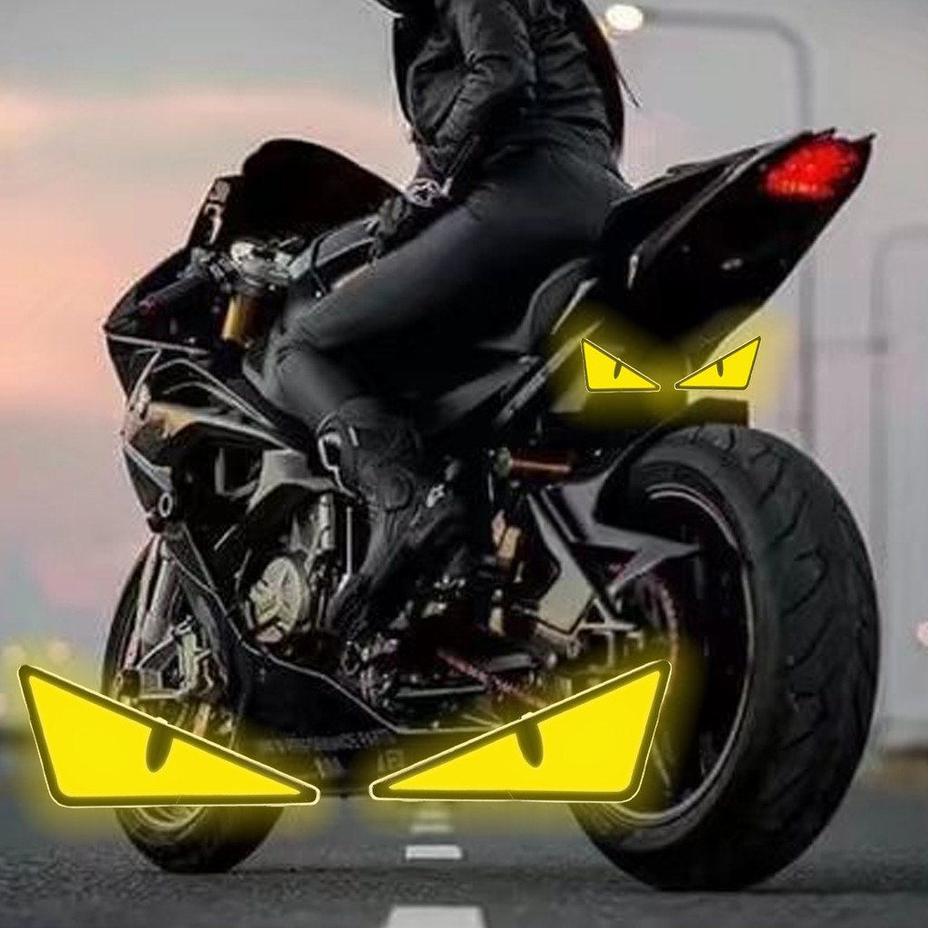 2Pcs Universal Waterproof Motorcycle LED Devil's Eyes Headlights ...