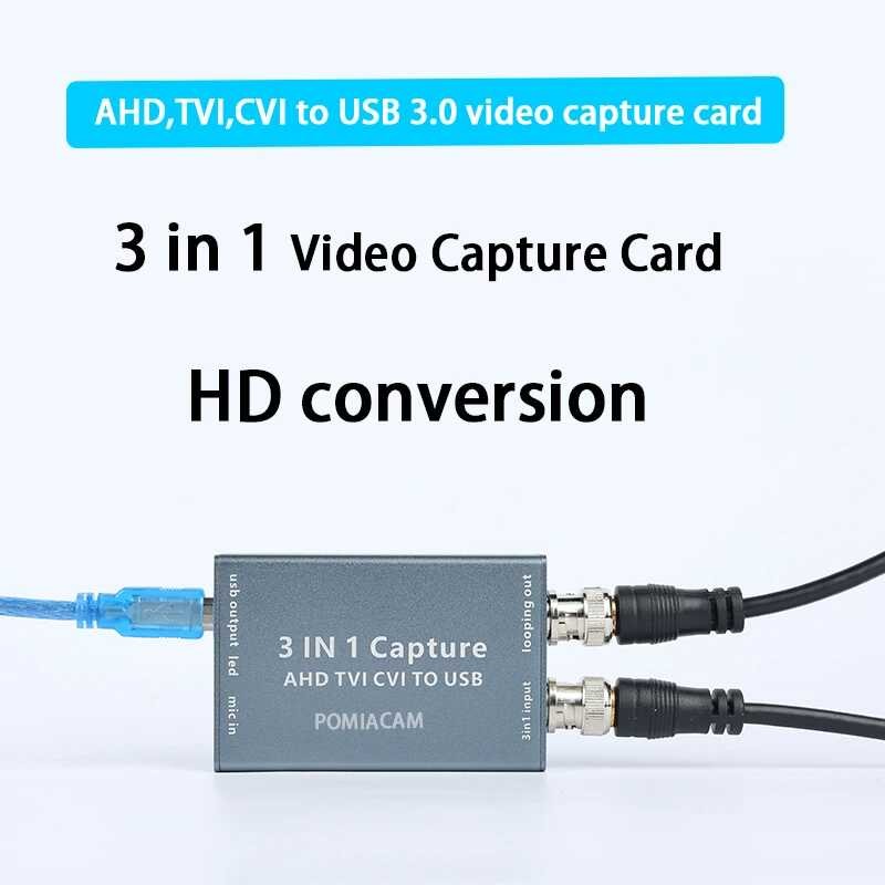 in 3 1 AHD To USB 3.0 1080P HD 60fps Capture Record TVI CVI Video Card ...