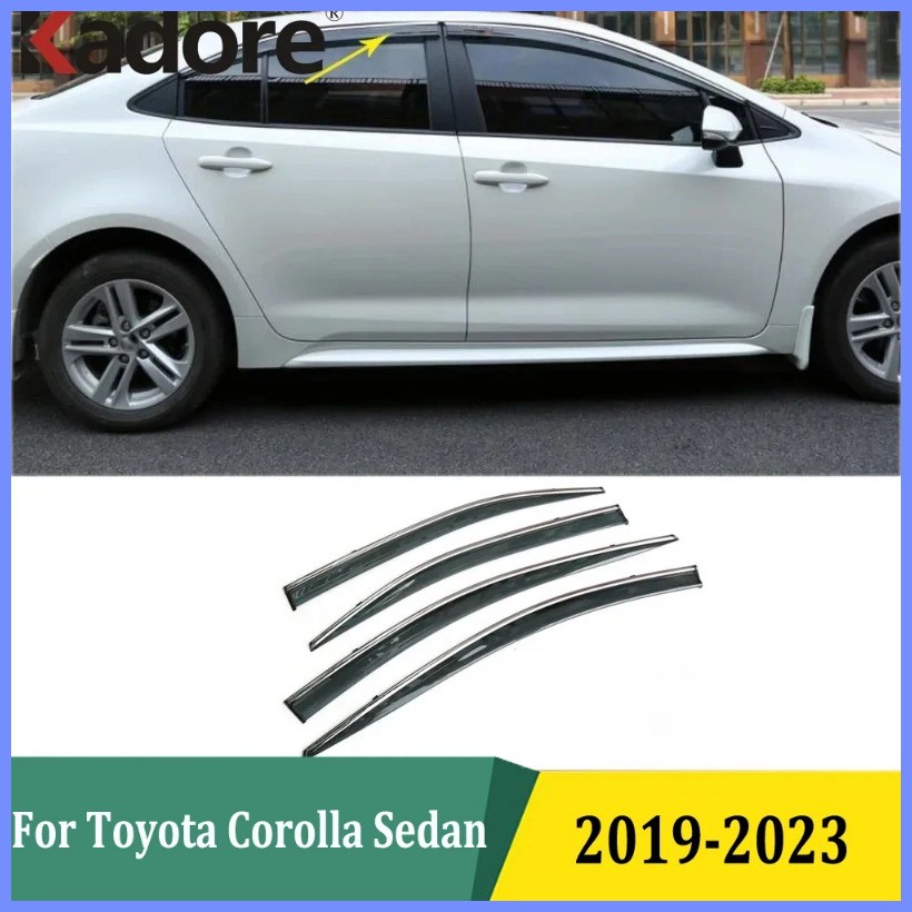 For Toyota Corolla Sedan 2019 2020 2021 2022 2023 Window Deflectors ...