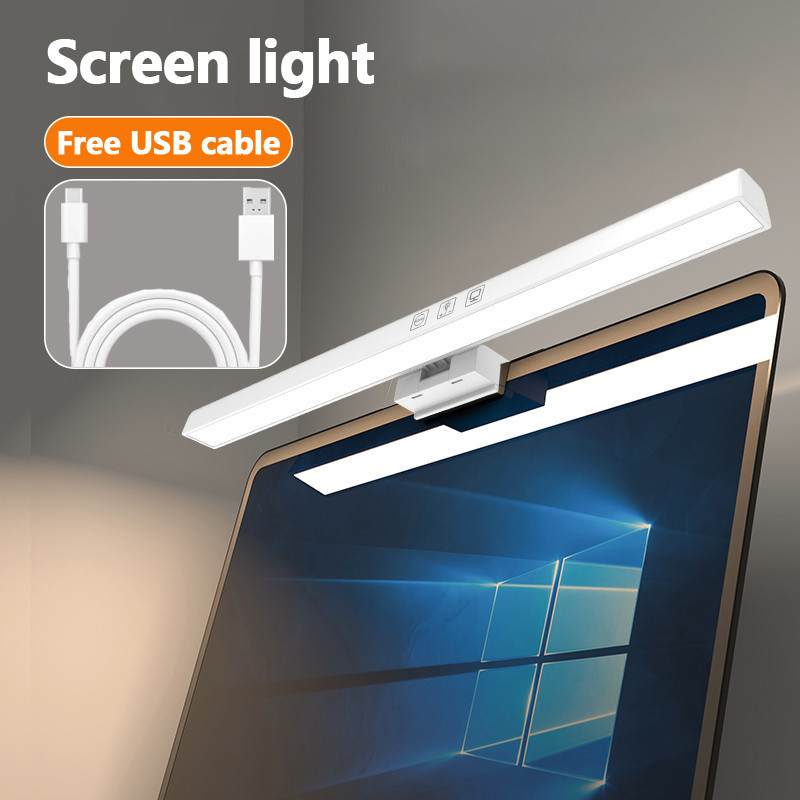Screen Bar Dimmable With 3 Light Modes LED Reading Light Monitor Light ...