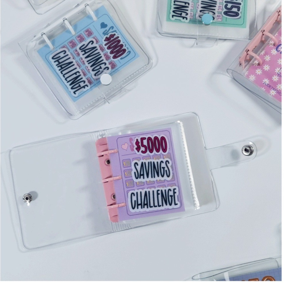 1000 Dollar Money Saving Challenge Binder , Mini Portable Cash Budget ...