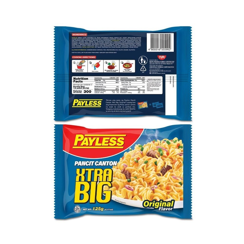 ♥️ Payless Xtra Big Pancit Canton Original (125g) | Shopee Philippines