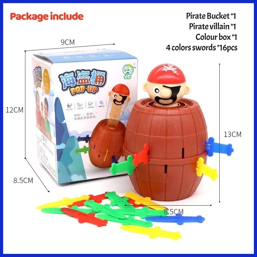 100% Geetoy Jumping Pirate Game Family Board Game for Parent-child ...