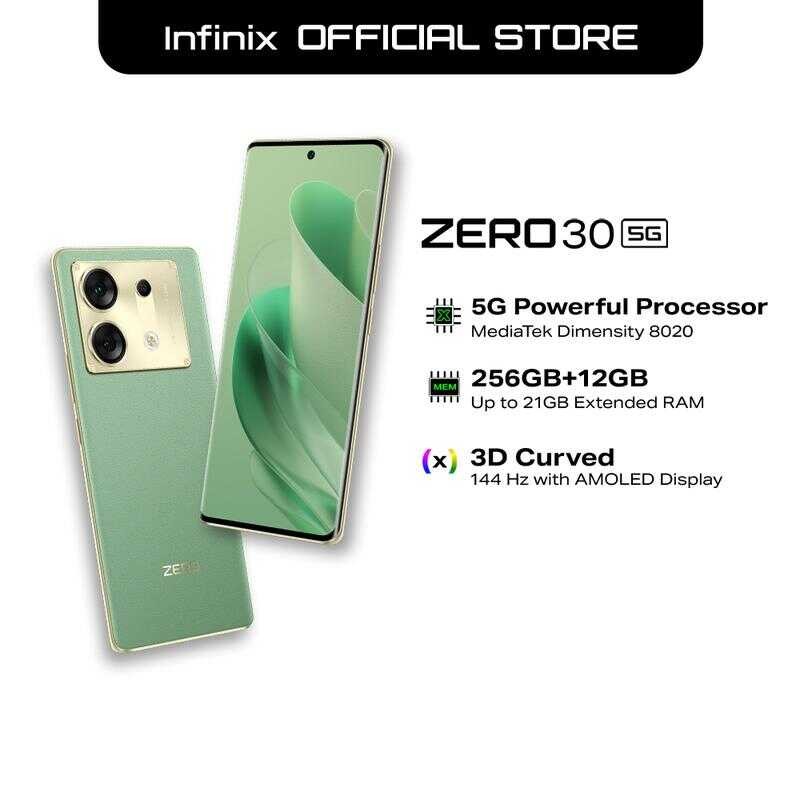 Infinix Zero 30 5G (12Gb + 256Gb) | Dimensity 8020 5G Processor | 108Mp ...