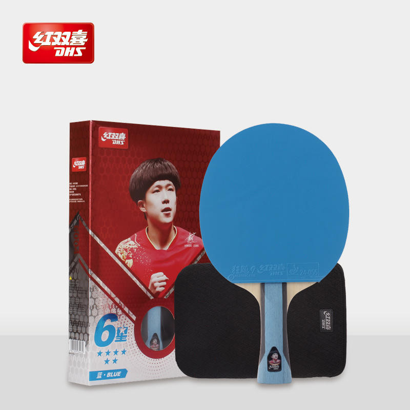 Double Happiness Official Table Tennis Racket Six Star Single Shot ...