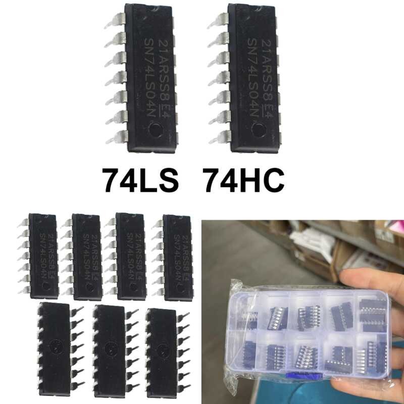 Integrated 50Pcs Circuit Logic 74Hc/74Ls Dip-14 5 Values IC Chip ...