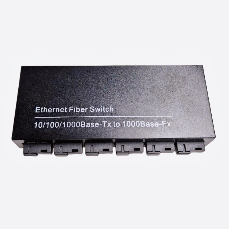 Gigabit Optical Fiber Switch 6 SC 2 RJ45 Ethernet Switch Media ...