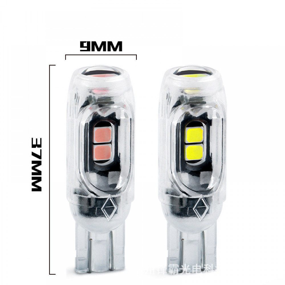 4pcs Flash Car T10 Led Bulb Turn Signal Light W5W 194 Width Indicator ...