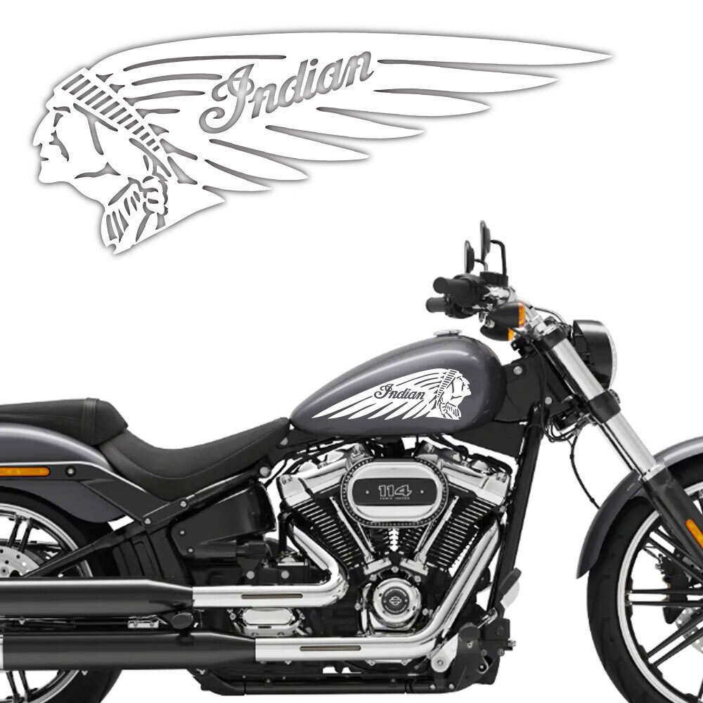 Reflective Motorcycle Accessories Stickers Fuel Tank Indian Feather ...