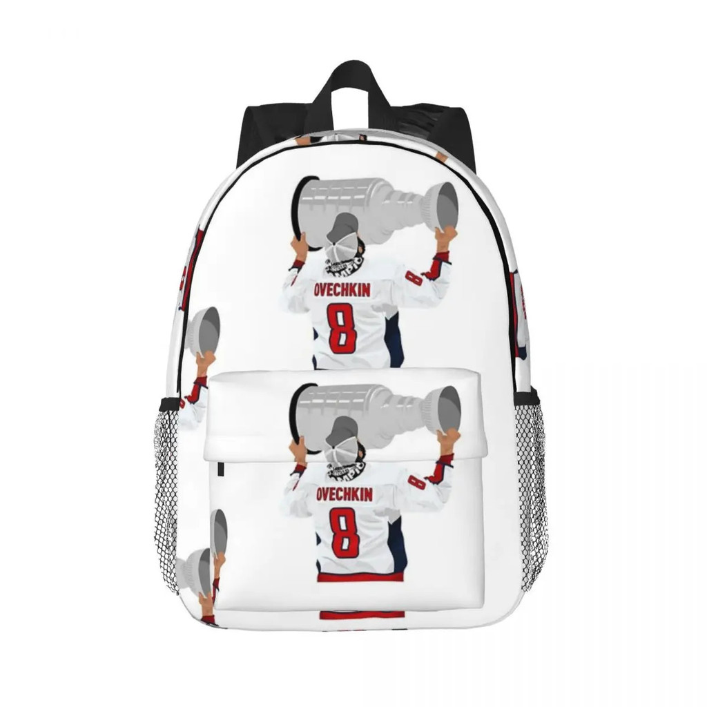 Alex Ovechkin 8 Backpac Teenager Bookbag Cartoon Students School Bags ...