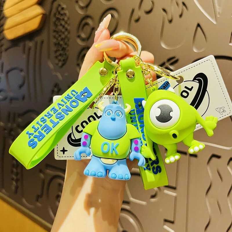 Monsters Anime University Figure Keychain Cute Mike Wazowski James P ...