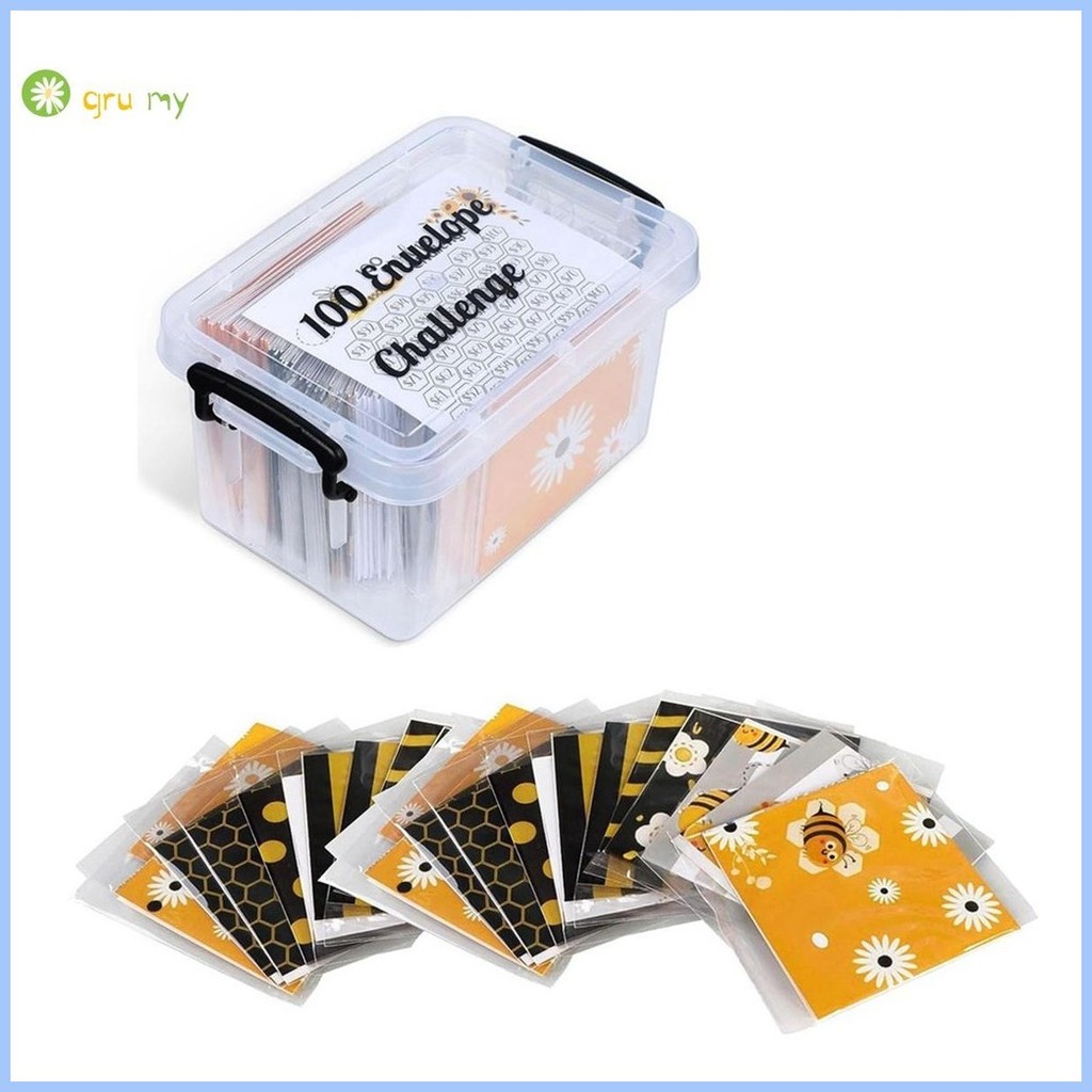 Envelope Challenge Box 100PCS Set, Budget Planner Book for Budgeting ...
