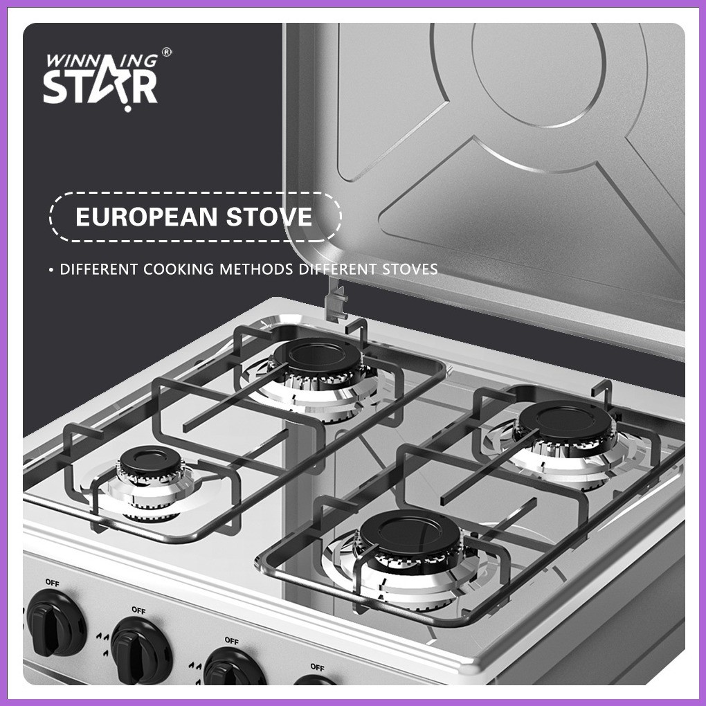 ۩ Winning Star Built in Gas Cooktop 4 Burners Stainless Steel Stove ...