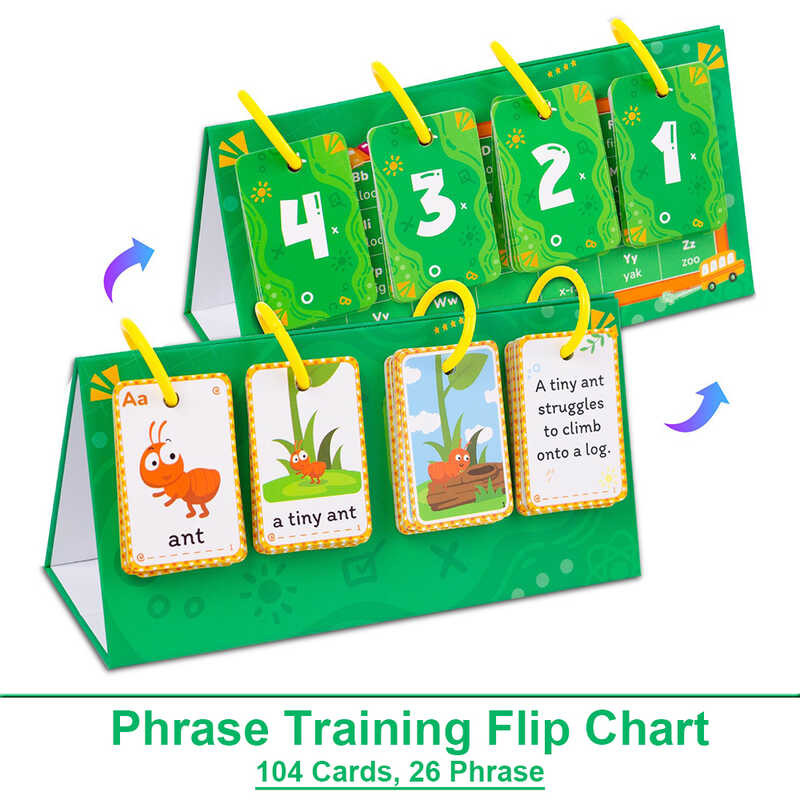 Training Phrase Flip Chart Activity Eduional Learning Tool Word Games ...