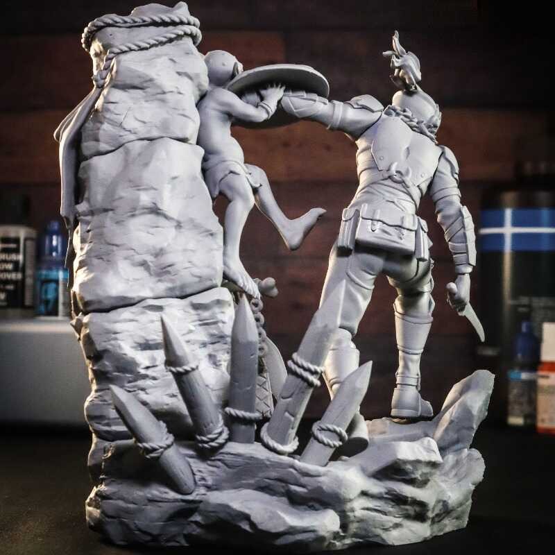 Scale 1/24 Resin Figure Model Kit Sy Hobby Western Mirror Miniature Orc ...