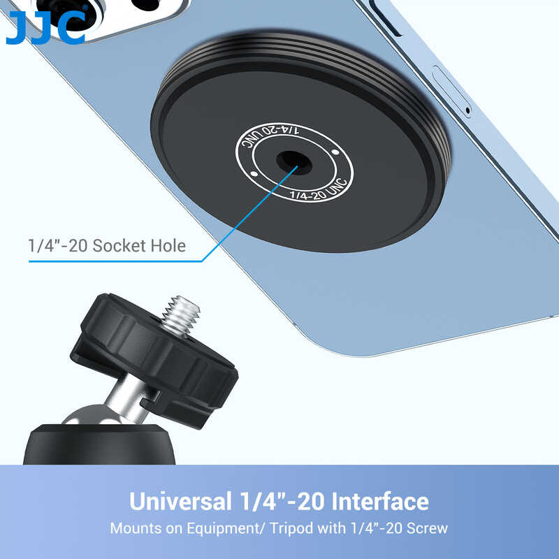 897 JJC Magsafe Magnetic Tripod Phone Mount Adapter Holder With YIQI ...