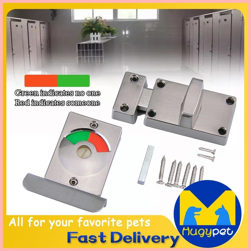 Universal WC Latch Vacant Engaged Door Lock Public Toilet Shower ...
