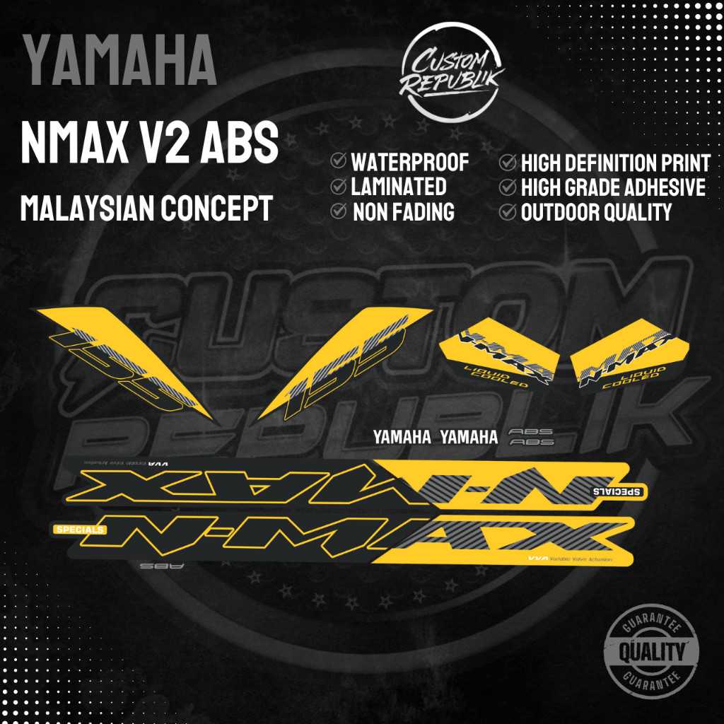 Yamaha Nmax V2 ABS Malaysian Decals Set | Shopee Philippines