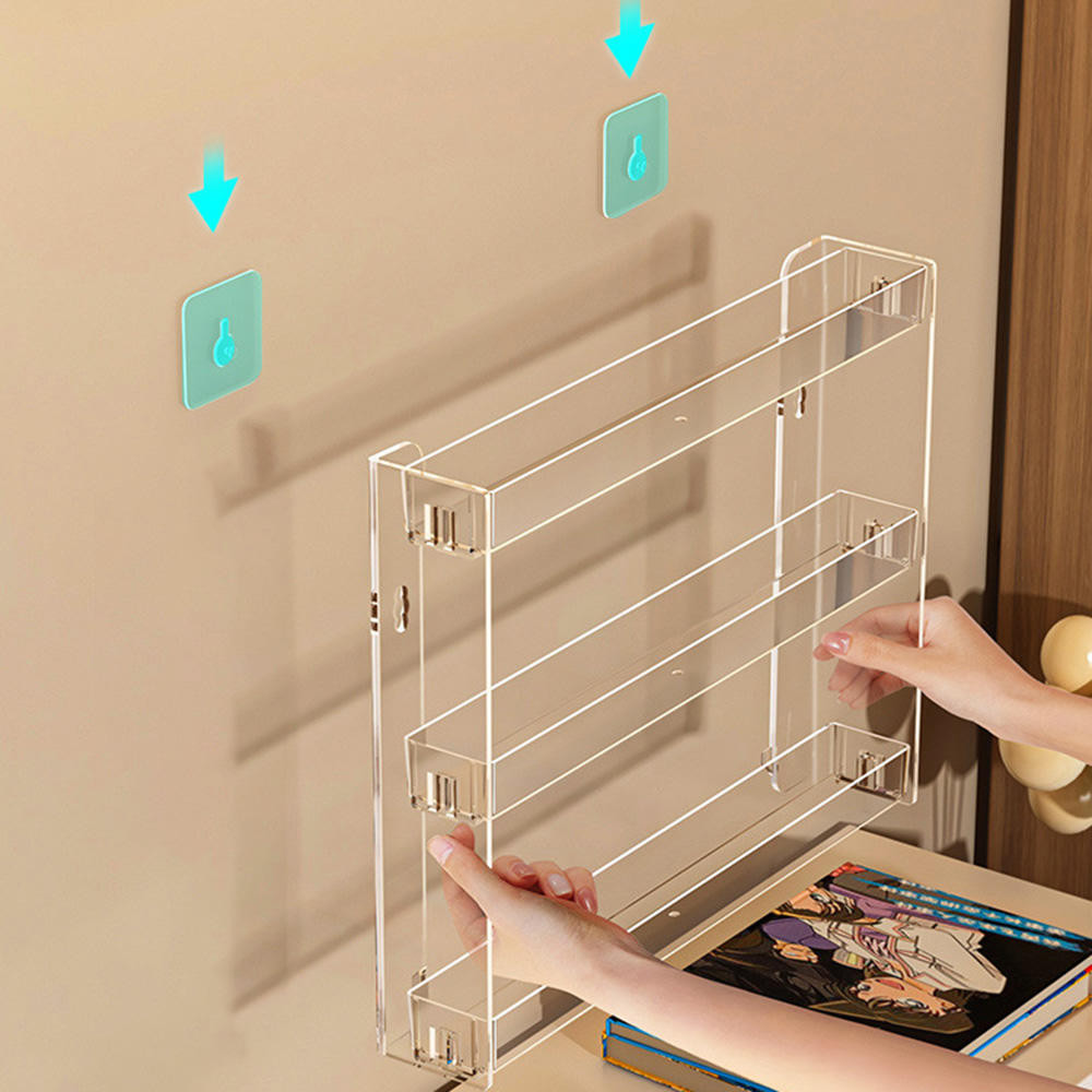 Acrylic Multi-Layer Wall-Mounted Display Shelf - Anime & K-pop ...