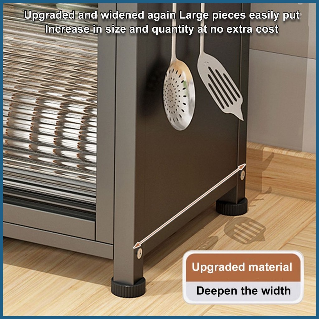 Jiditech Dish Cabinet Dish Rack Drainer Kitchen Countertop Multifun ...