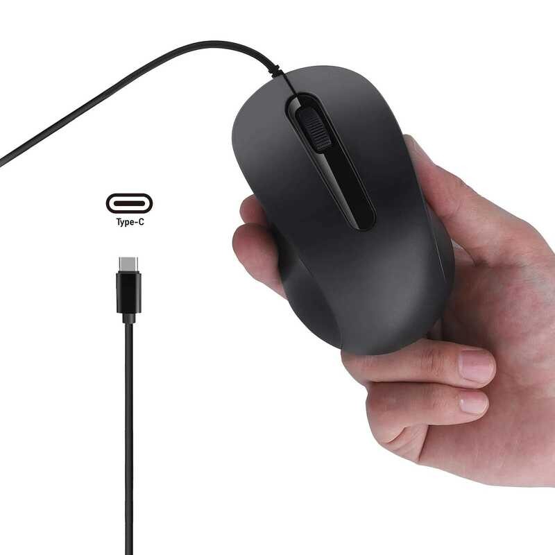Ac Mute 1 Type C Wired E Ergonomic Mini Pink Optical Mause Home Office ...