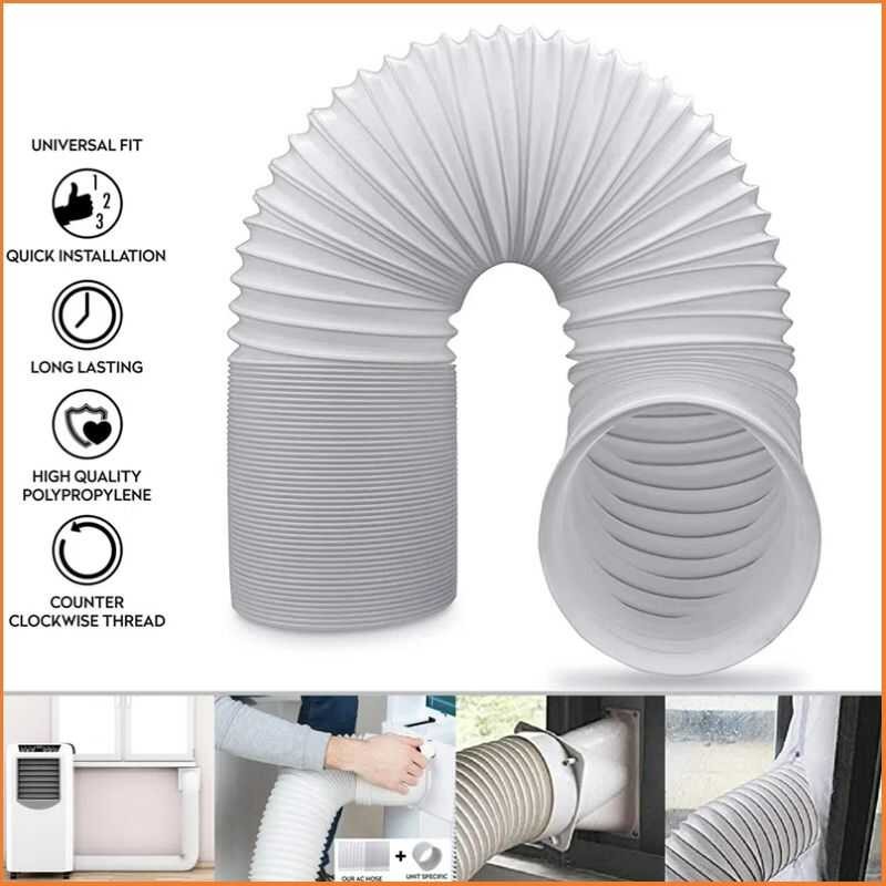 Portable Aircon Exhaust Hose Adjustable Mobile Air Conditioning Pipe ...