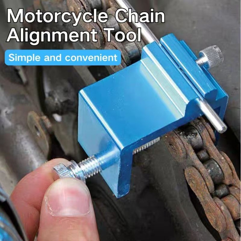 Motorcycle Chain Alignment Tool - For Up To 28mm Chains - Sprocket ...