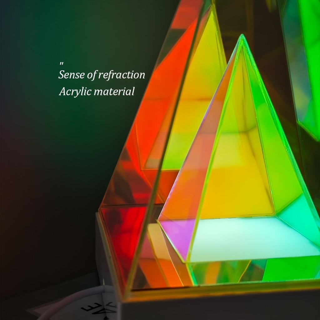 USB Powered RGB LED Modern Geometric Infinity Cube Table Lamp by ...