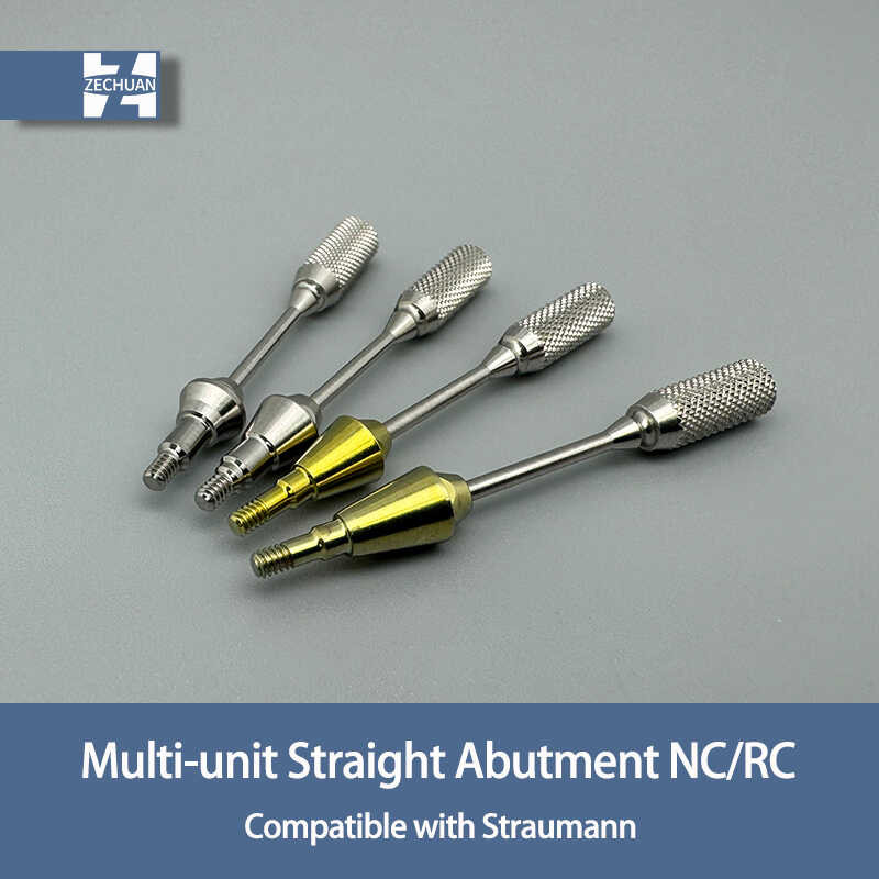 Unit 6Pcs Multi Straight Abutment Cemented Titanium Abutment NC RC 4.6 Para Sa Straumann ...