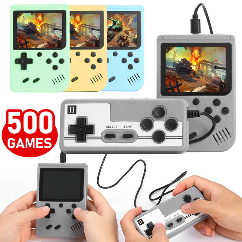 Retro Portable Mini Video 8-Bit Handheld Player Built-In 500 Games AV ...