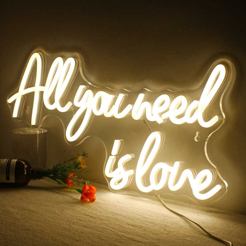 Kailangan Ang Mo Lang Ay Love Sign Custom LED Light Bedroom Wedding ...