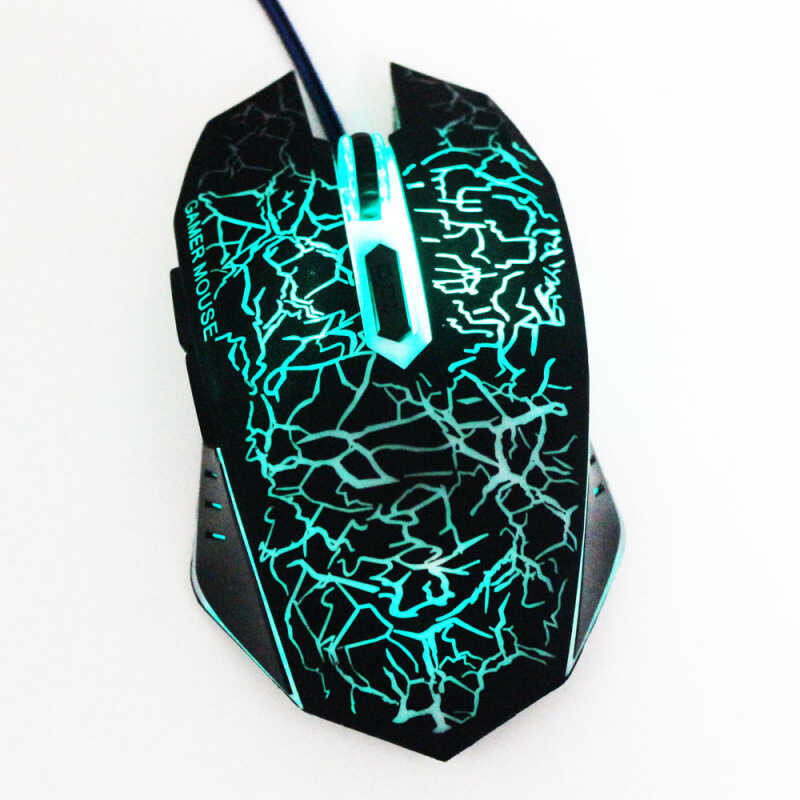 2 Gaming Mouse Backlight Crack Colorful Mouse Internet Cafe Wired ...