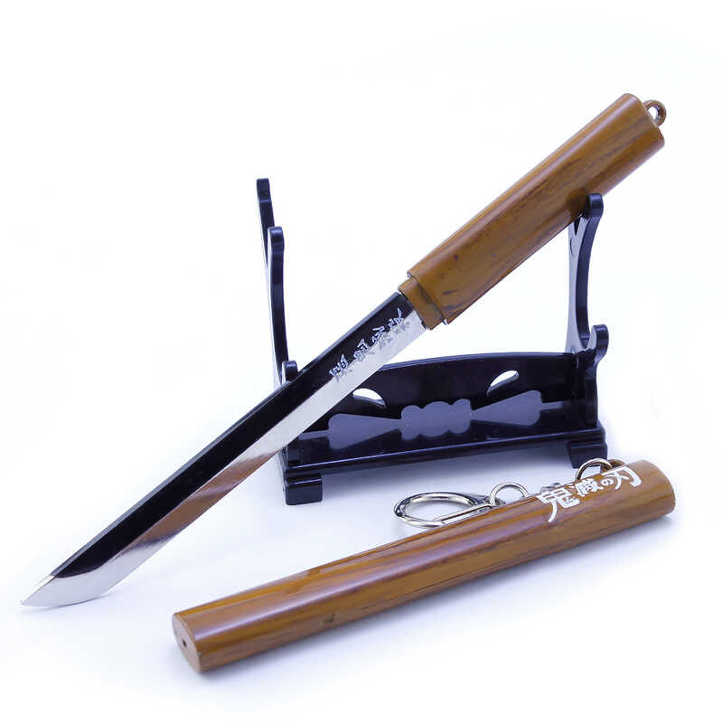 Japanese Samurai Sword Kanata Toy Demon Slayer Mini 26Cm Metal Katana ...