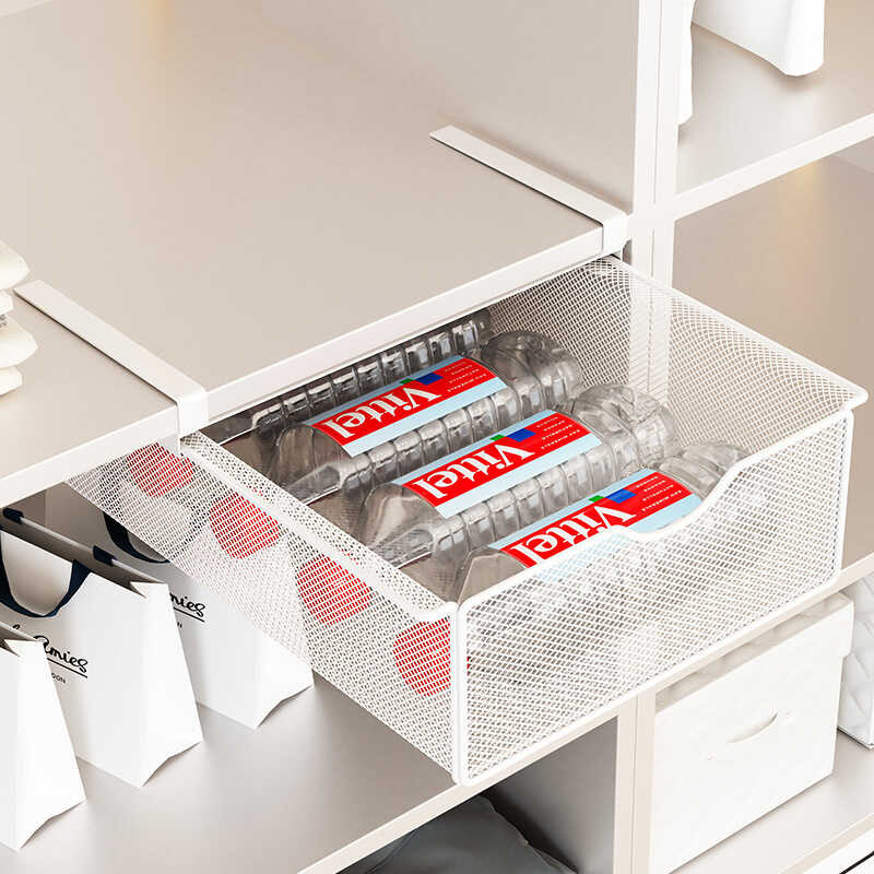 Wardrobe Drawer Style Storage Rack, Pull-Out Partition, Layered ...