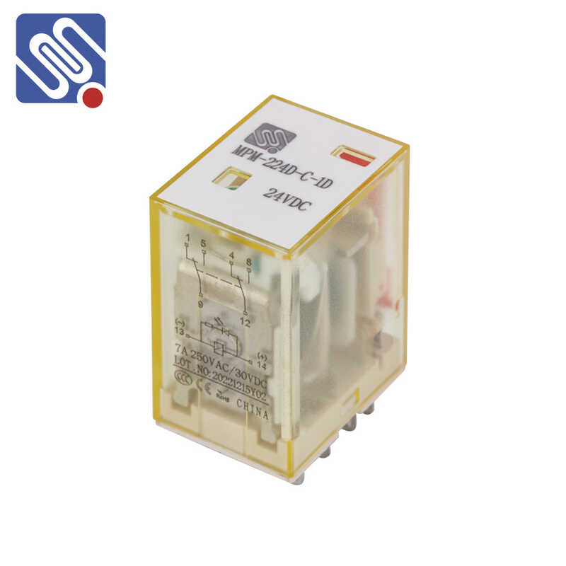 Meishuo MPM 7A 24VDC 8-pin relay socket installation with LED | Shopee ...