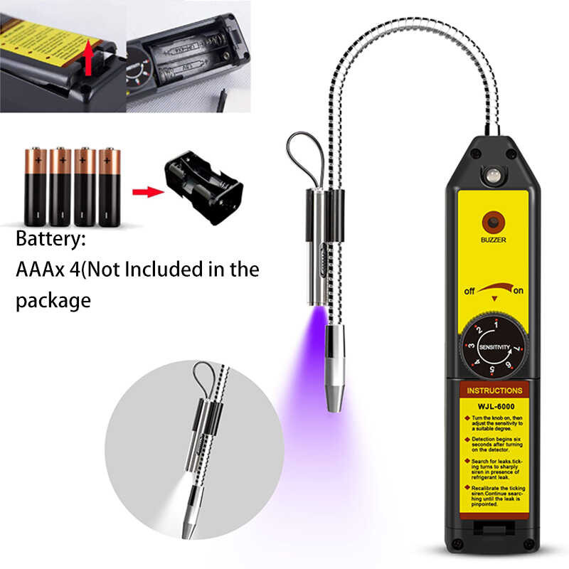 Freon Wjl-6000 Halogen Leak Detector R22 R410a R134a R1234yf ...
