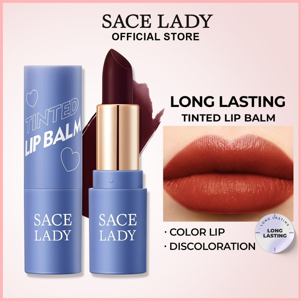 SACE LADY Tinted Lip Balm Discoloration Long Lasting Moisturizing ...